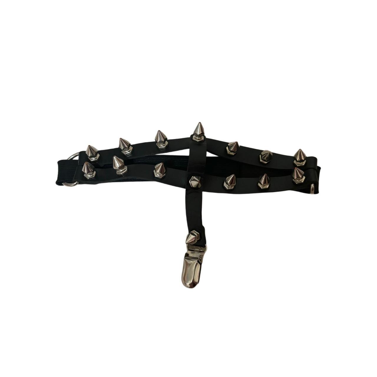 black spiked garter #goth #grunge #punk #emo... - Depop