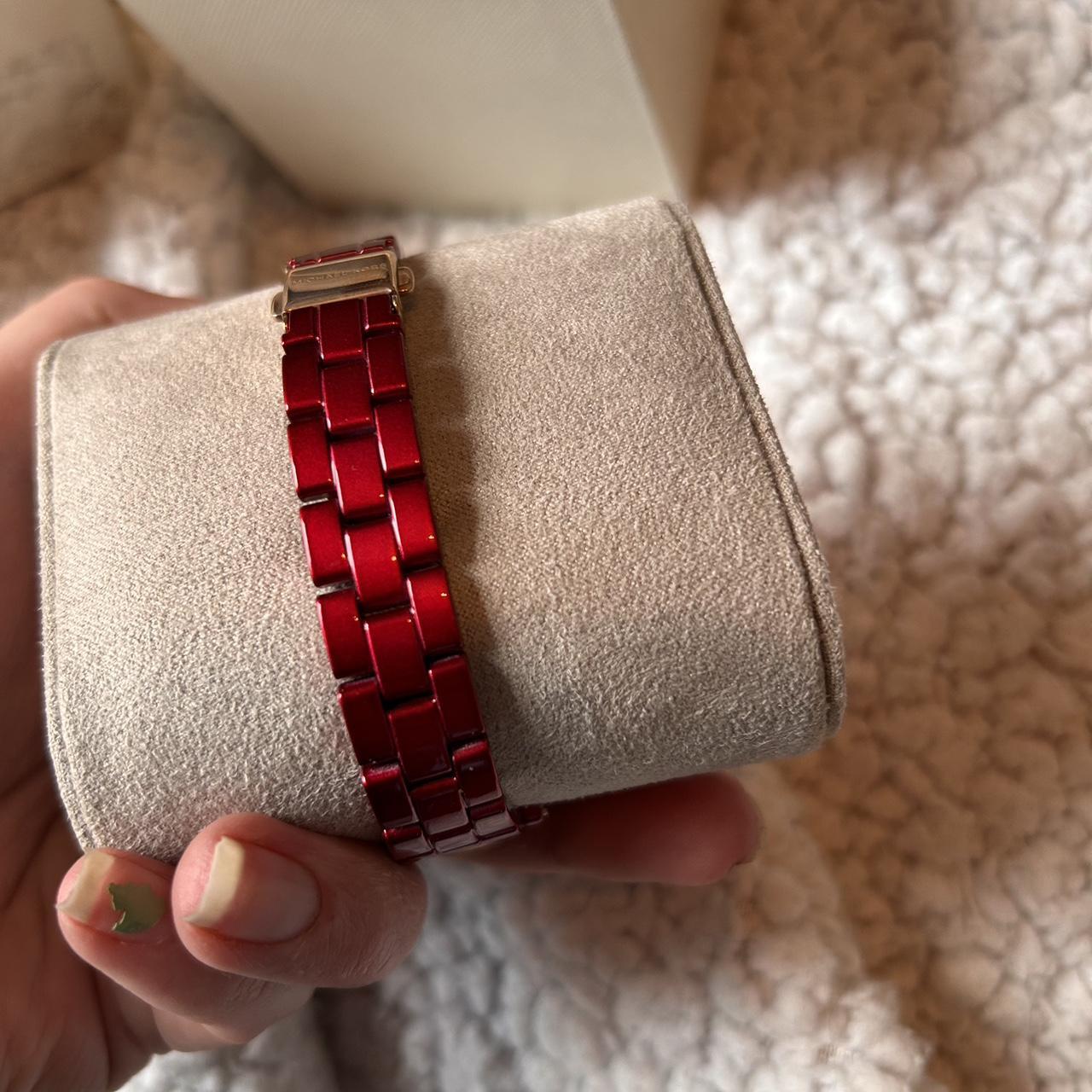 Michael kors red watch Real and genuine in the box... - Depop