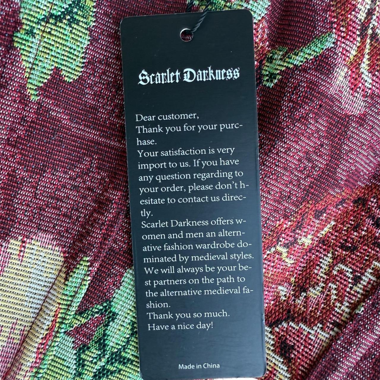 Scarlet Darkness Floral Lace Up Corset Top... | Depop