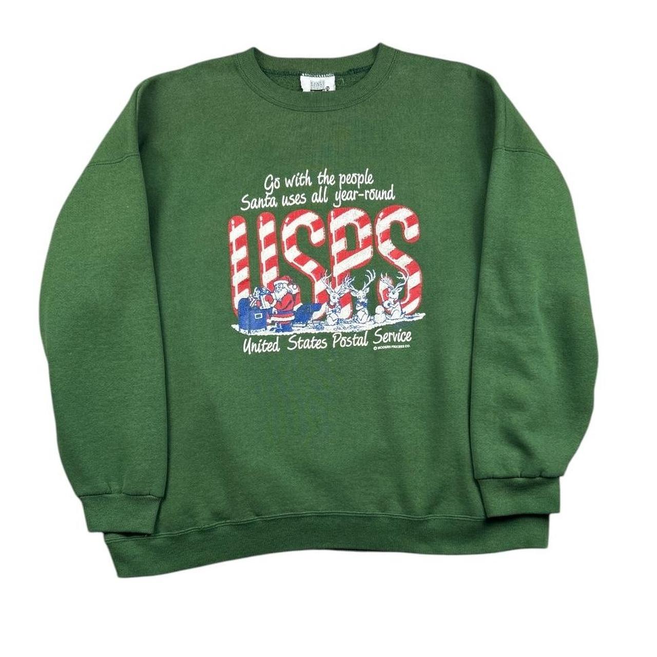 Vintage 90's USPS Post Office Santa Claus Christmas... | Depop