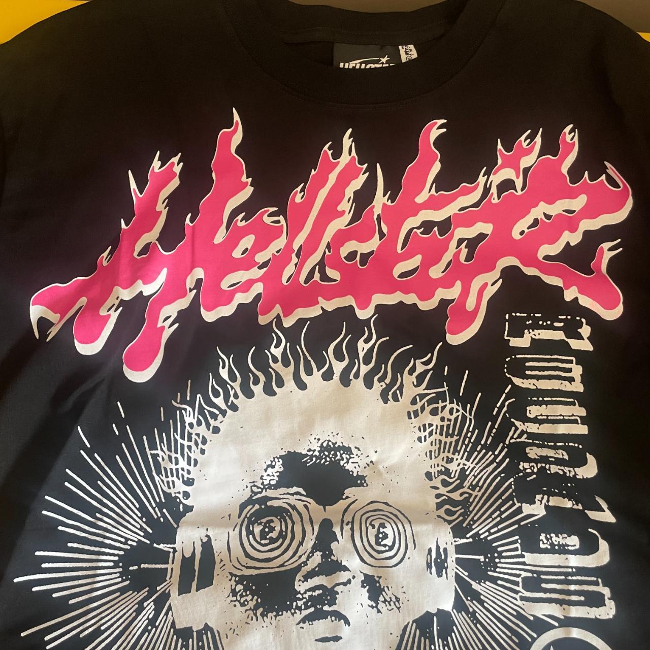 Hellstar black and pink t-shirt Comes with hellstar... - Depop