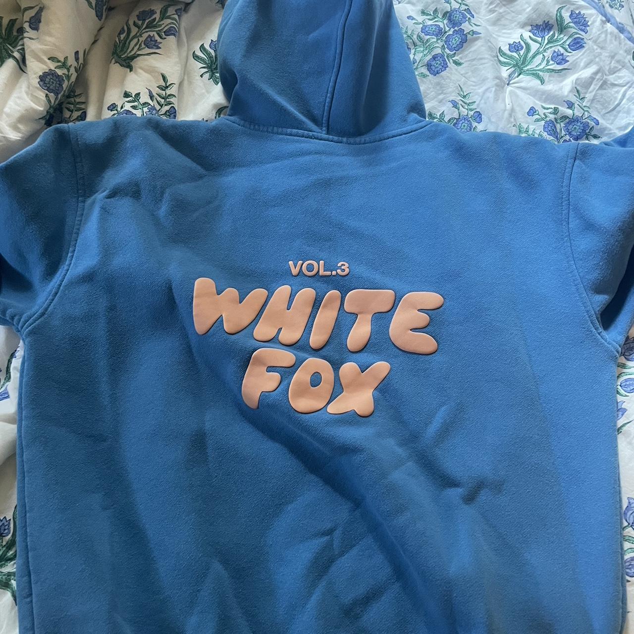 White Fox Hoodie Only Worn A Few Times Great Depop