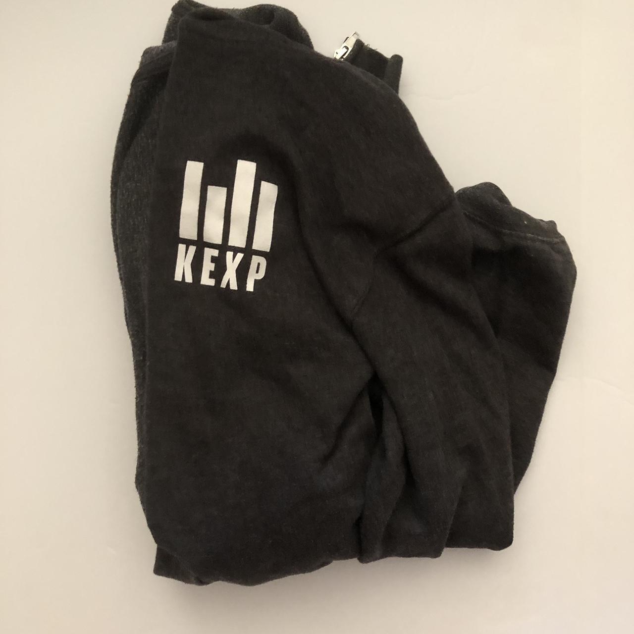 KEXP Seattle black zip up hoodie 📝 bought at... - Depop