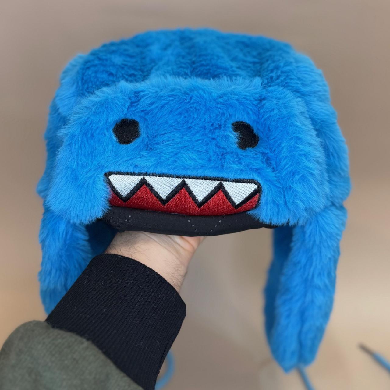 Vintage Y2K style blue domo fur ushanka. An Adult’s... | Depop