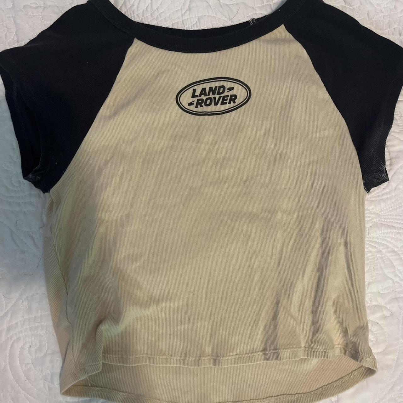 PacSun Land Rover baby tee. Size - L - Depop