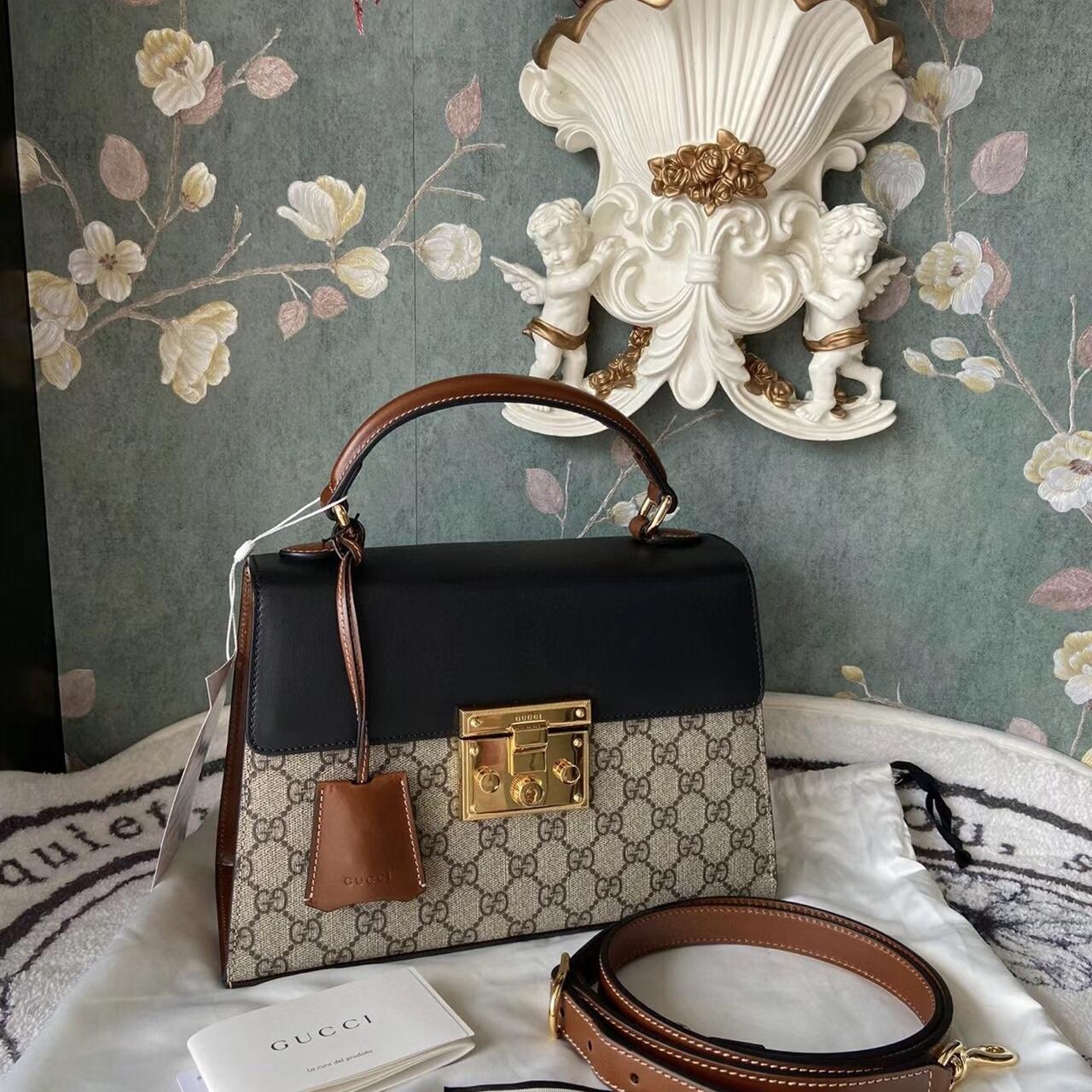 GUCCI Padlock Gold Key Lock Design Old age Logo... - Depop