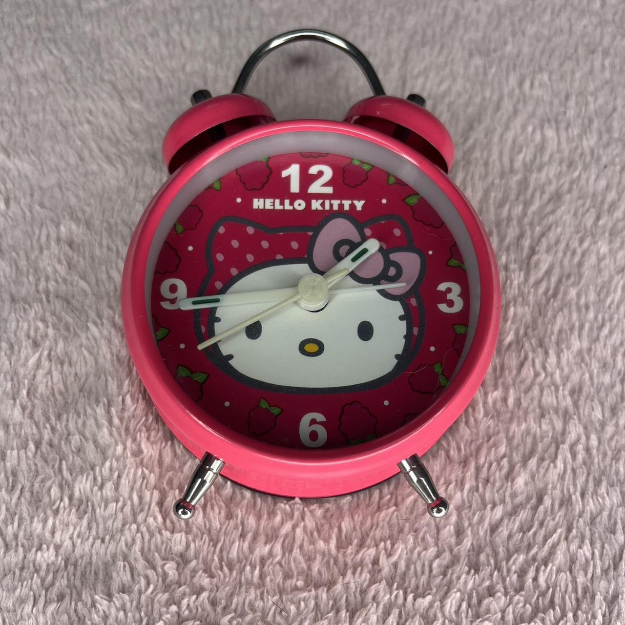 Hello Kitty 2014 pink alarm clock #kawaii... - Depop