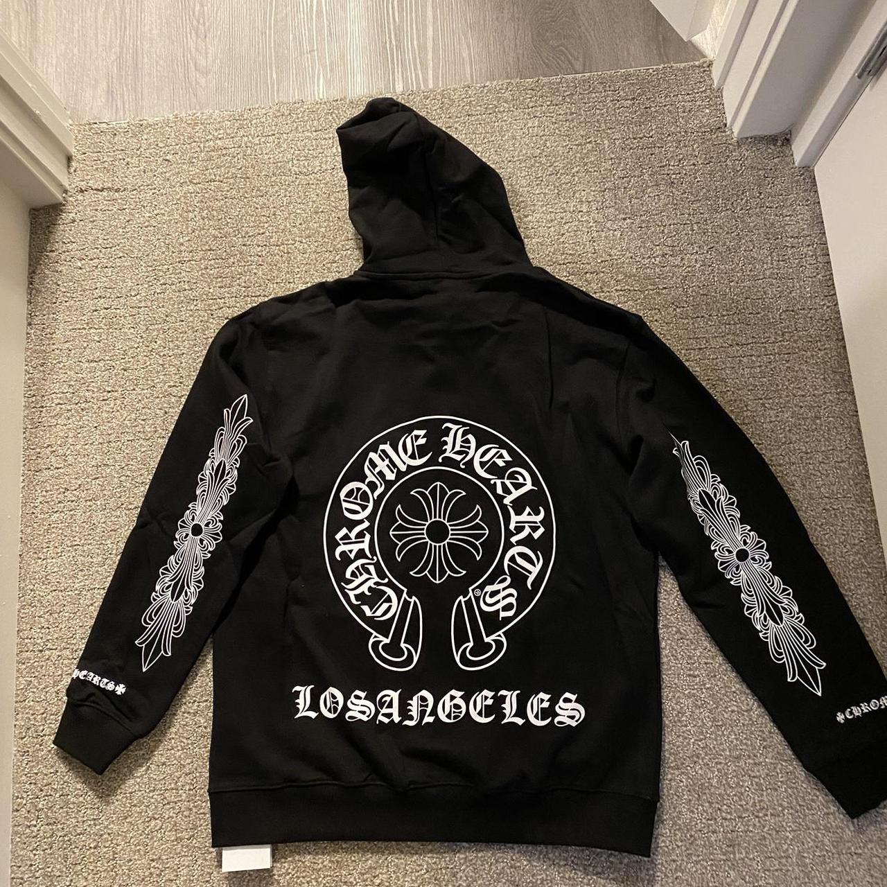 Chrome Hearts black zip up hoodie Size L True to... - Depop