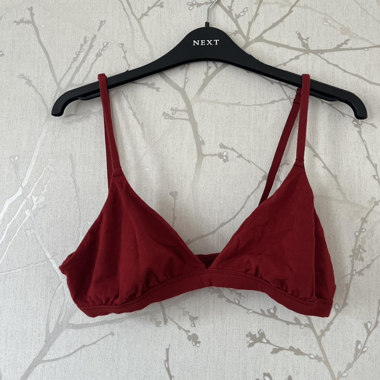 SKIMS triangle bra bralet - red orange rust women’s... - Depop
