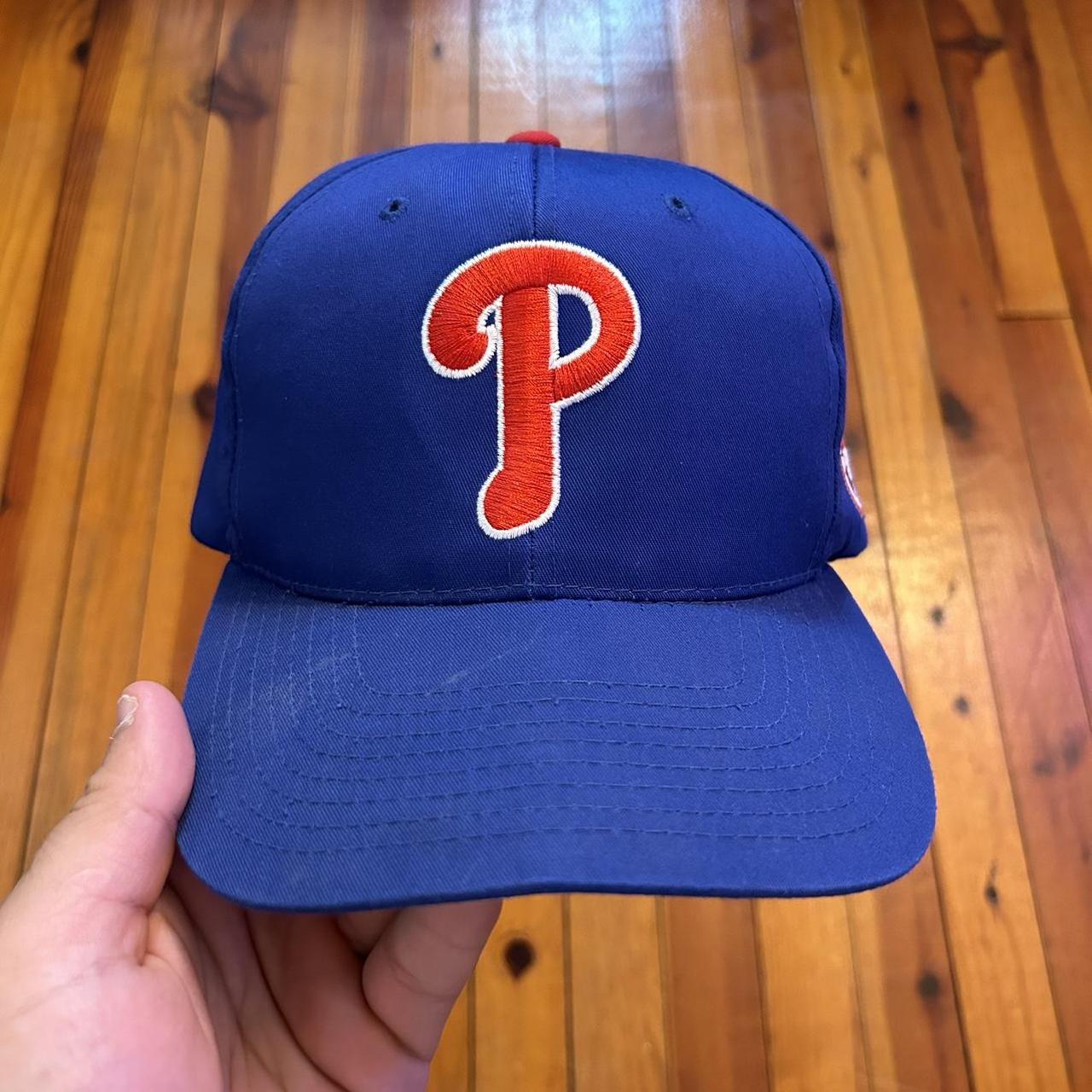 Vintage 90s Philadelphia Phillies SnapBack Hat Cap... - Depop