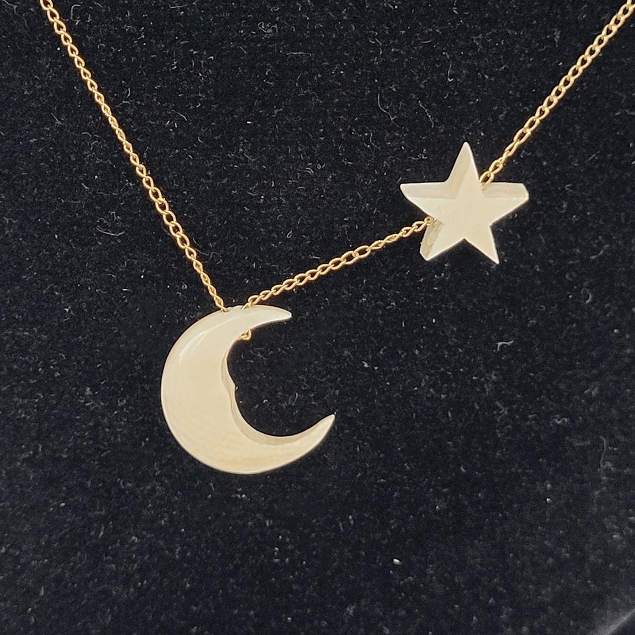 Bone moon and star necklace store