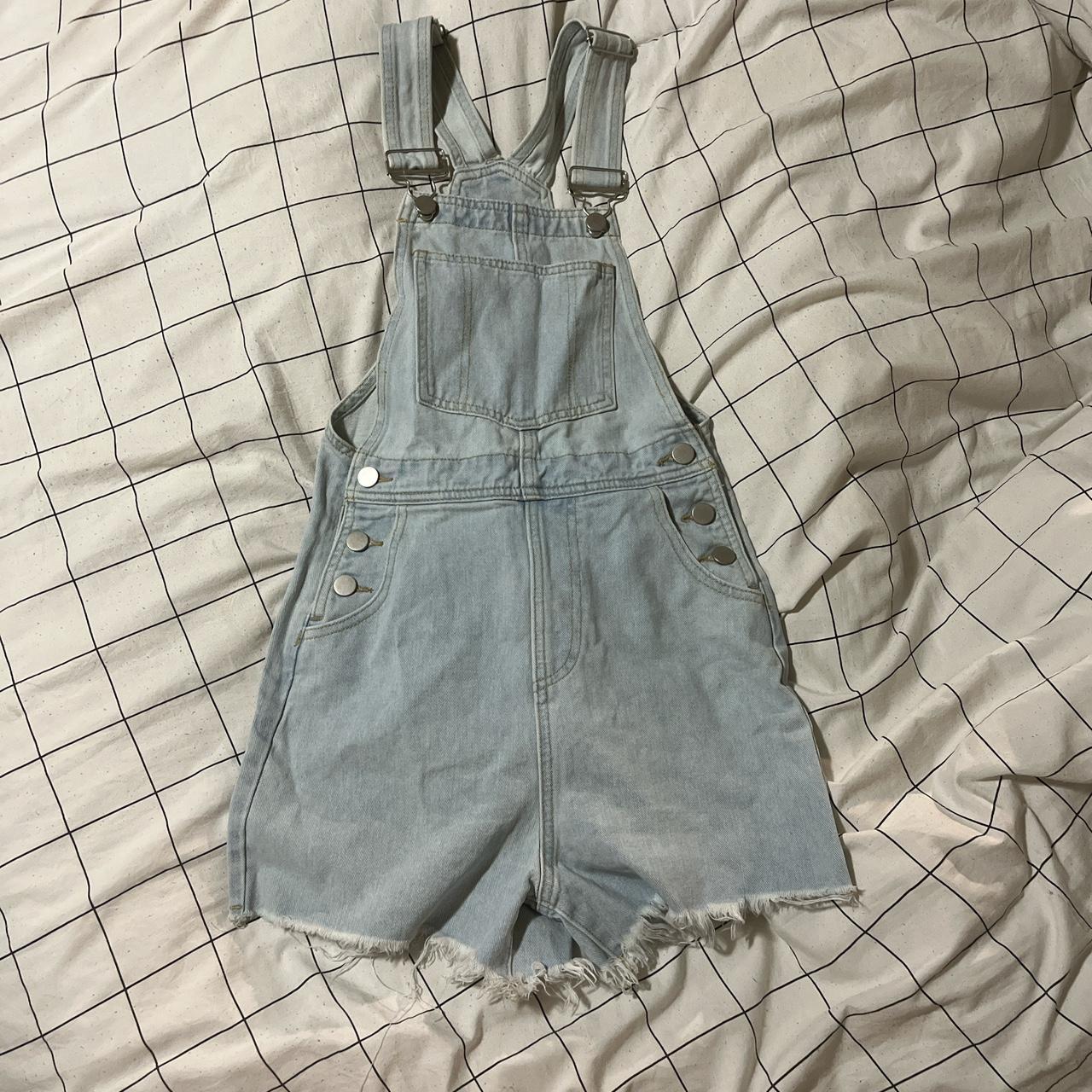 xxs denim overalls from cider, great condition worn... | Depop