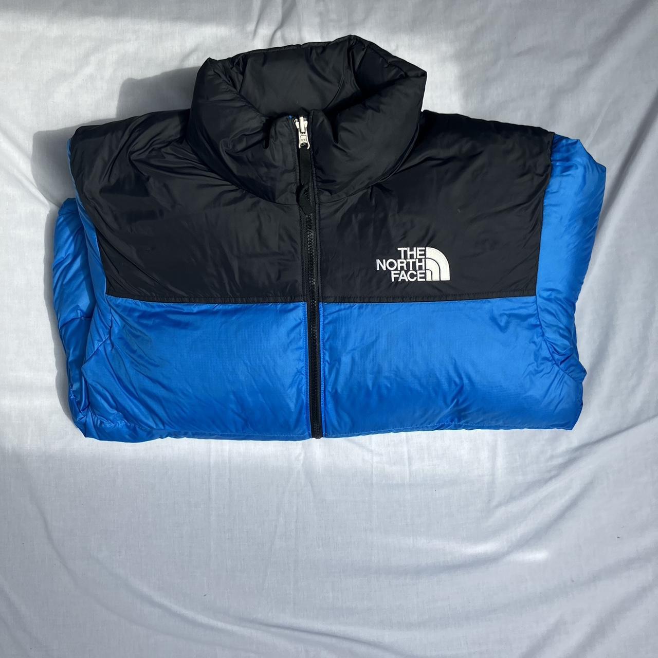 light blue north face nuptse 700 puffer jacket in... - Depop