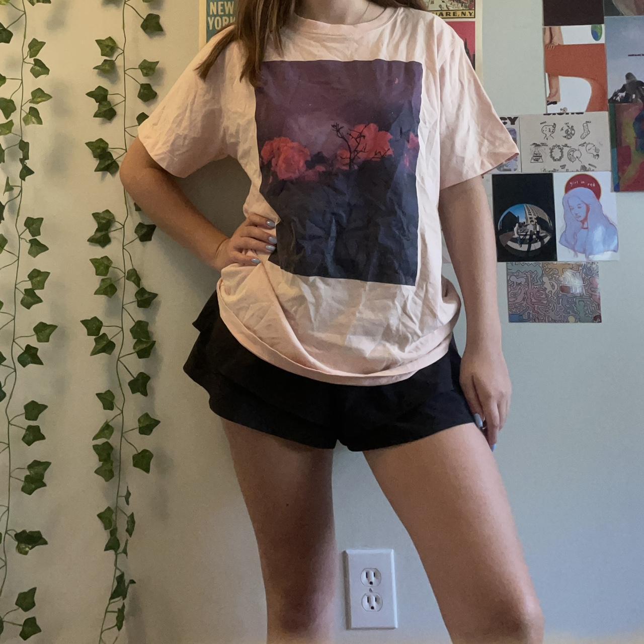 Target light pink shirt. Size medium - Depop