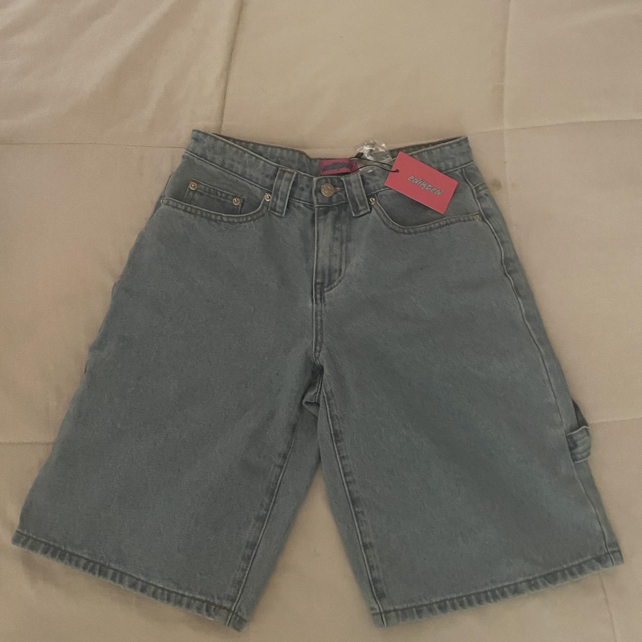 Edikted light blue carpenter jorts Size XS Brand... | Depop
