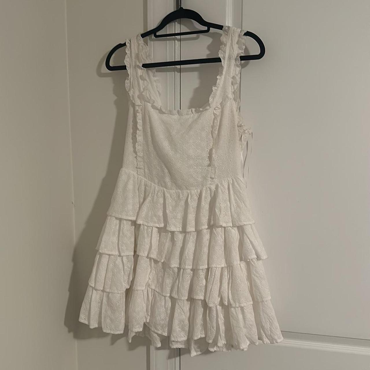 White ruffled altar’s state dress, originally 90$ xL... - Depop