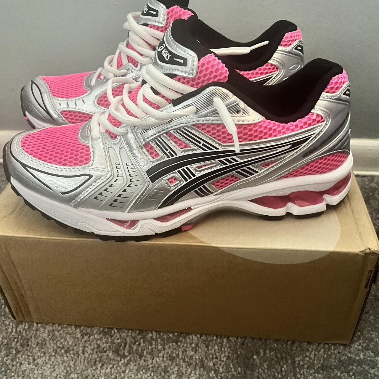 Asics Gel Kayano 14 “Pink Glo” Size 10 Worn once for... - Depop