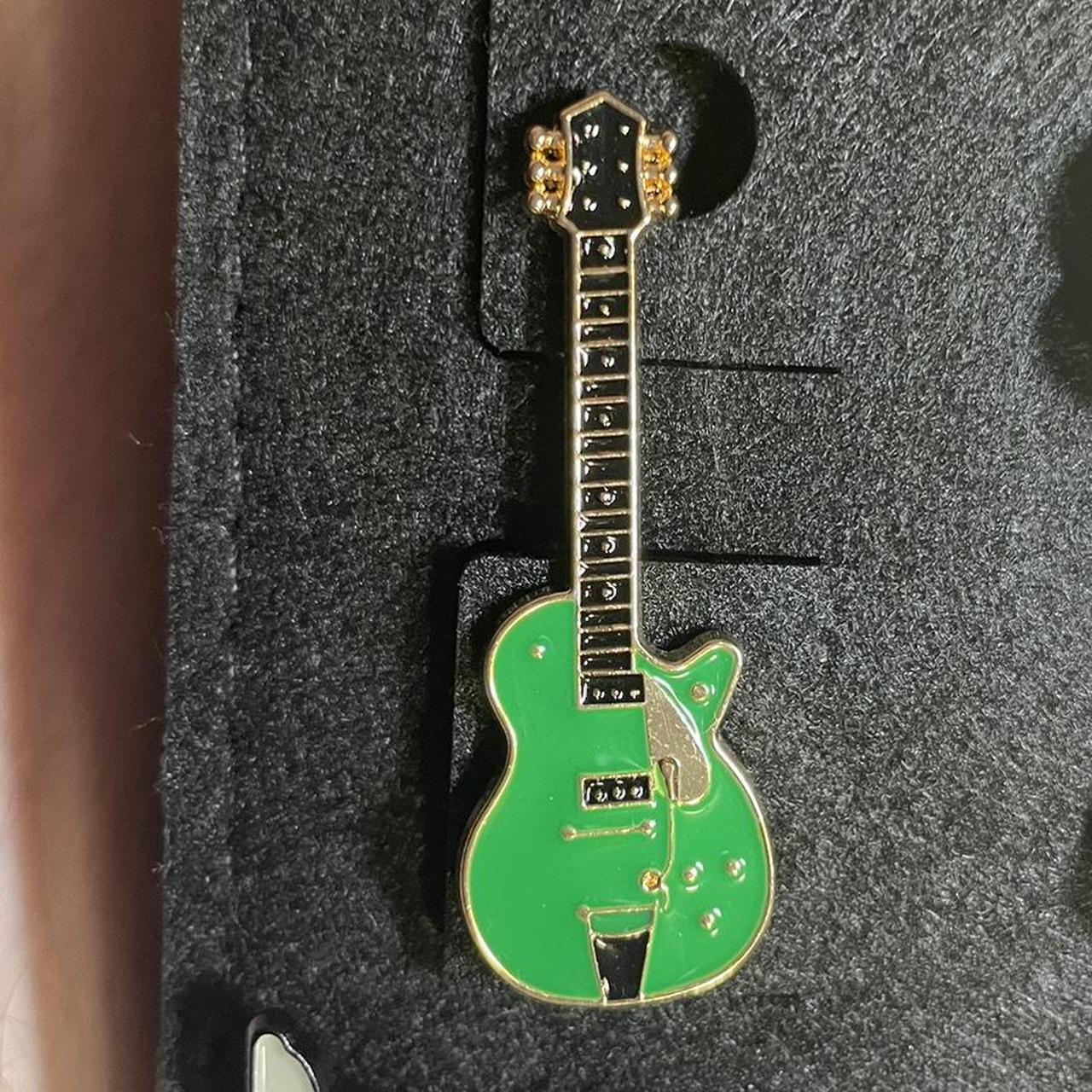 Green guitar enamel pin metal pin #pin #enamel pin - Depop