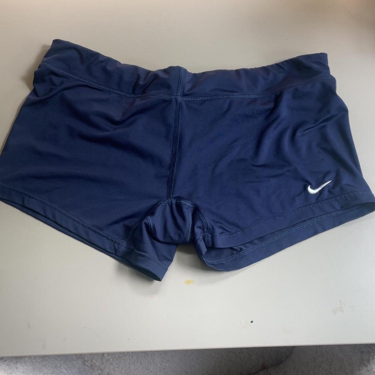 Extra large dark blue Nike shorts | Depop