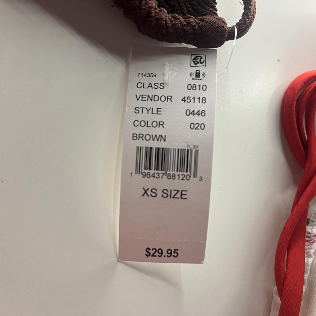 Brown pacsun triangle bikini xs | Depop