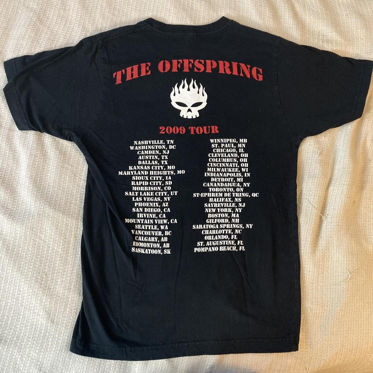 The Offspring black and red t shirt Rise and Fall,... - Depop