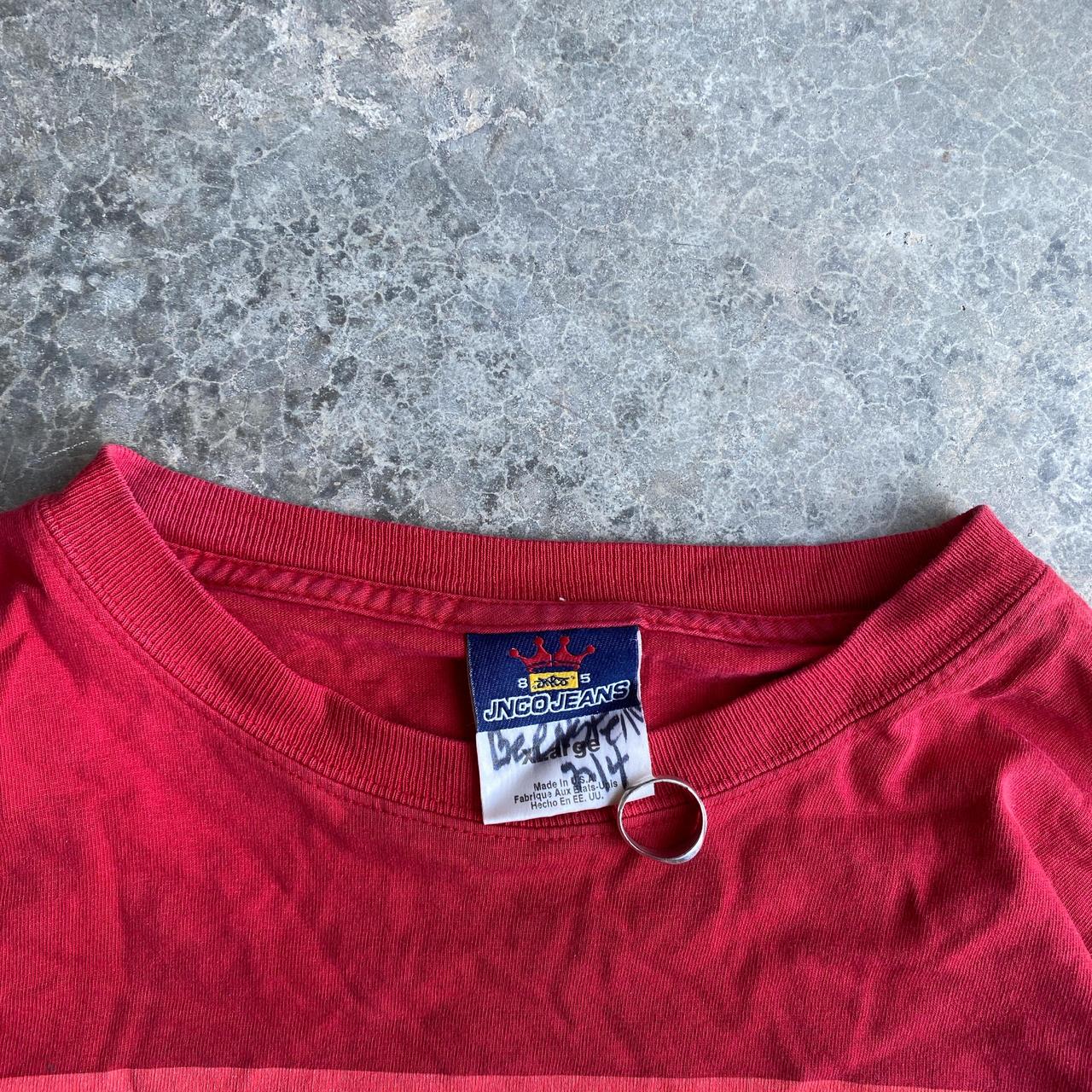 jnco jeans long sleeve graphic skater shirt pit to... - Depop