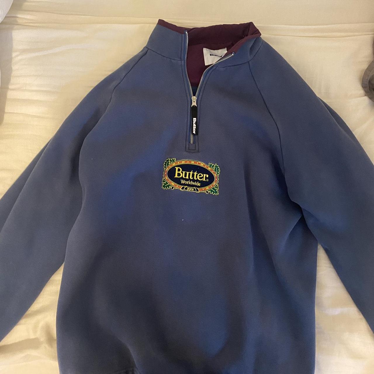 Butter 1/4 zip Perfect condition worn probably twice... - Depop