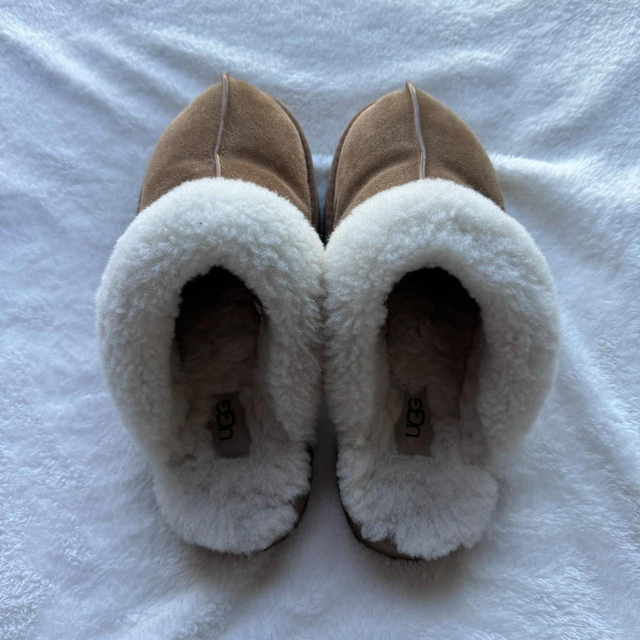 Uggs Brown Unisex Lamb Fur Cozy Ii Faux Fur Slipper ... - Depop