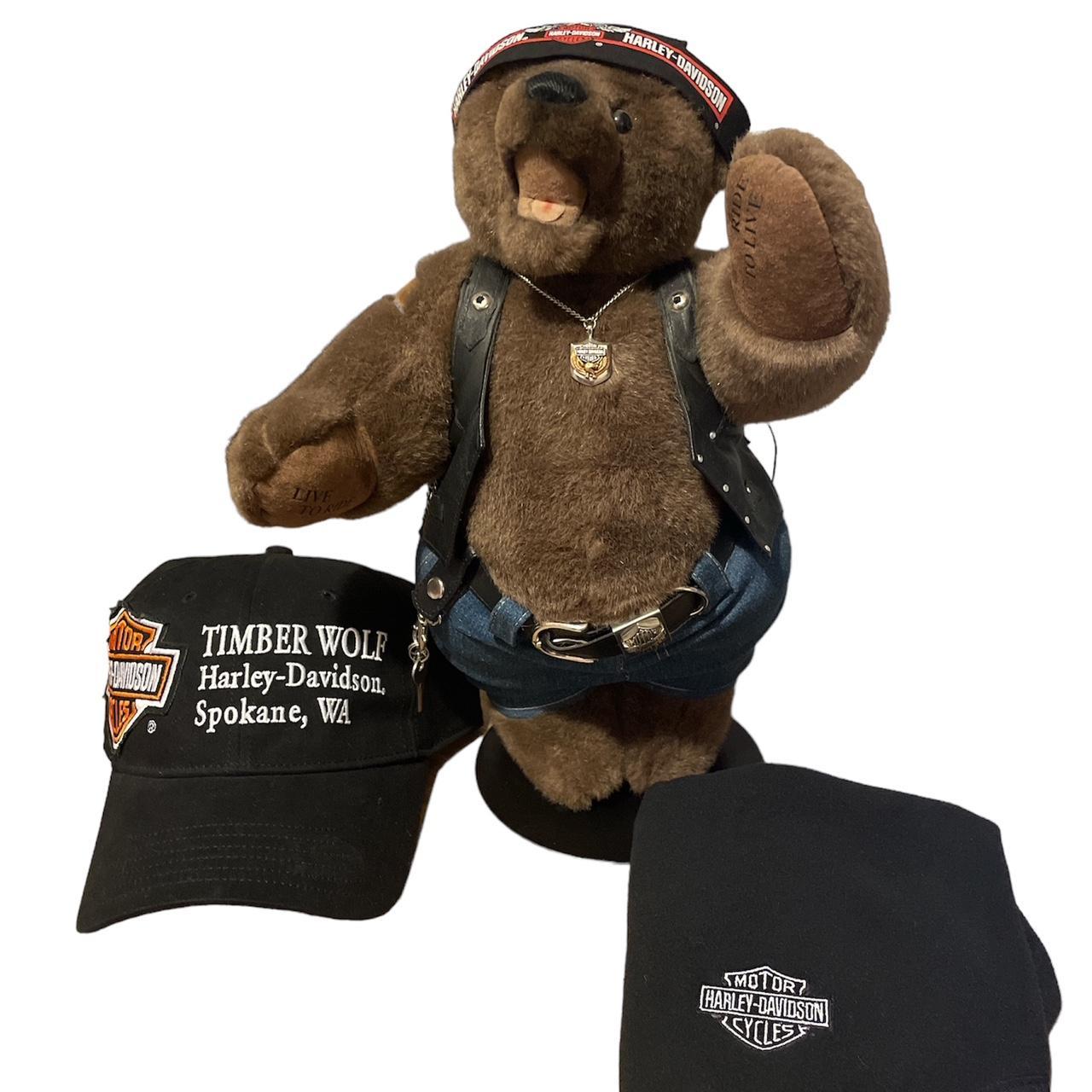 Harley Davidson teddy bear hat balaclava