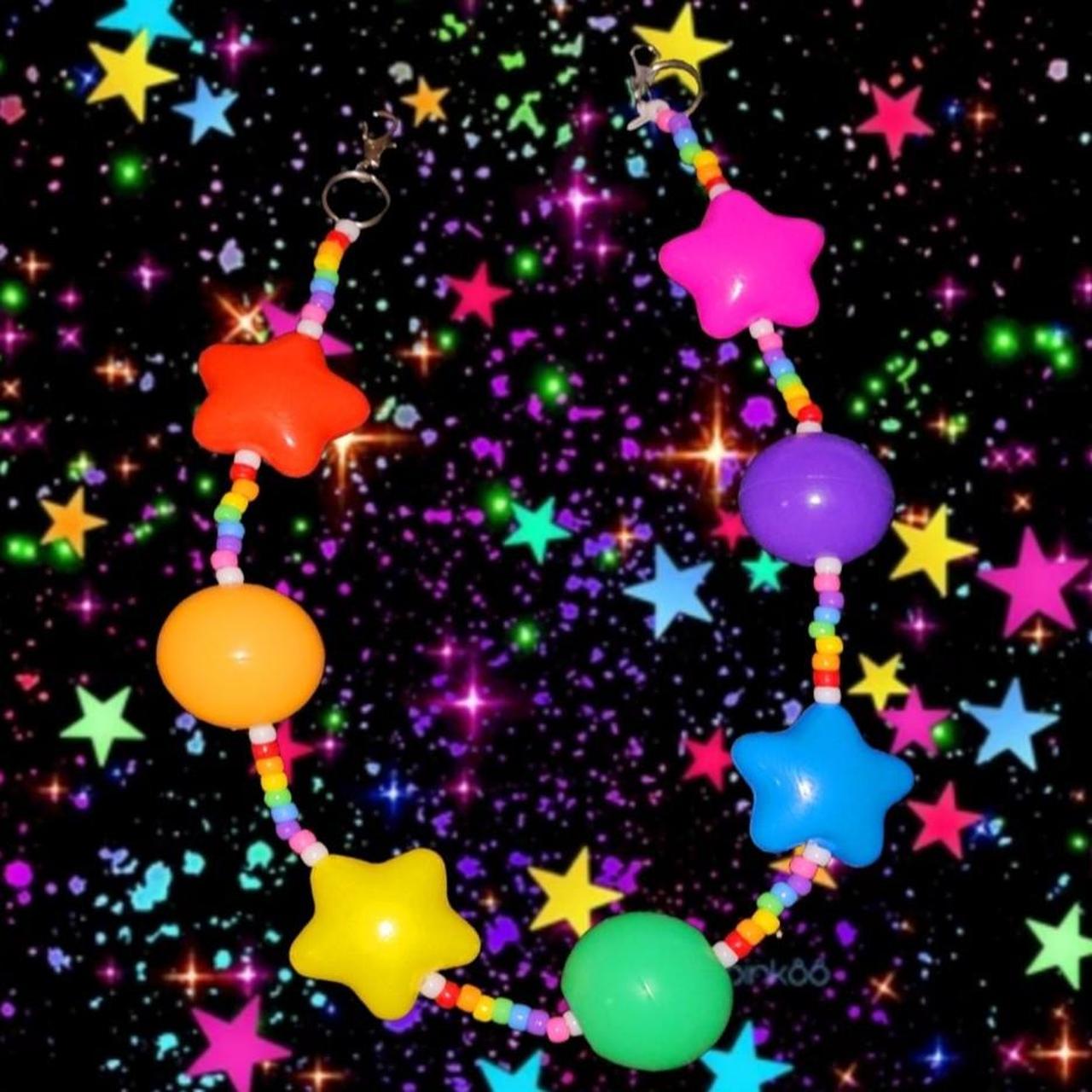 Star Kandi Pants Chain🌈🍭💗💜 Can be used as a pants... - Depop