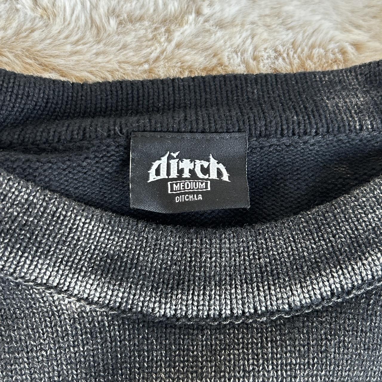 ditch LA stone wash knit sweater 14 oz. 100%... - Depop