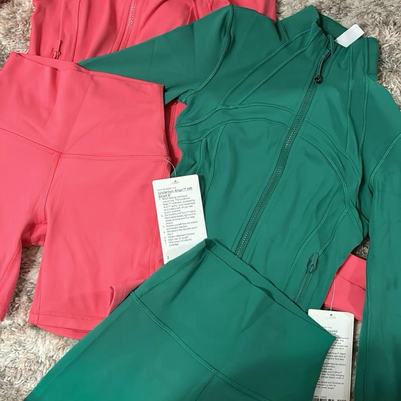 pink & green lululemon set meduim ( ALL COMES TOGETHER) - Depop