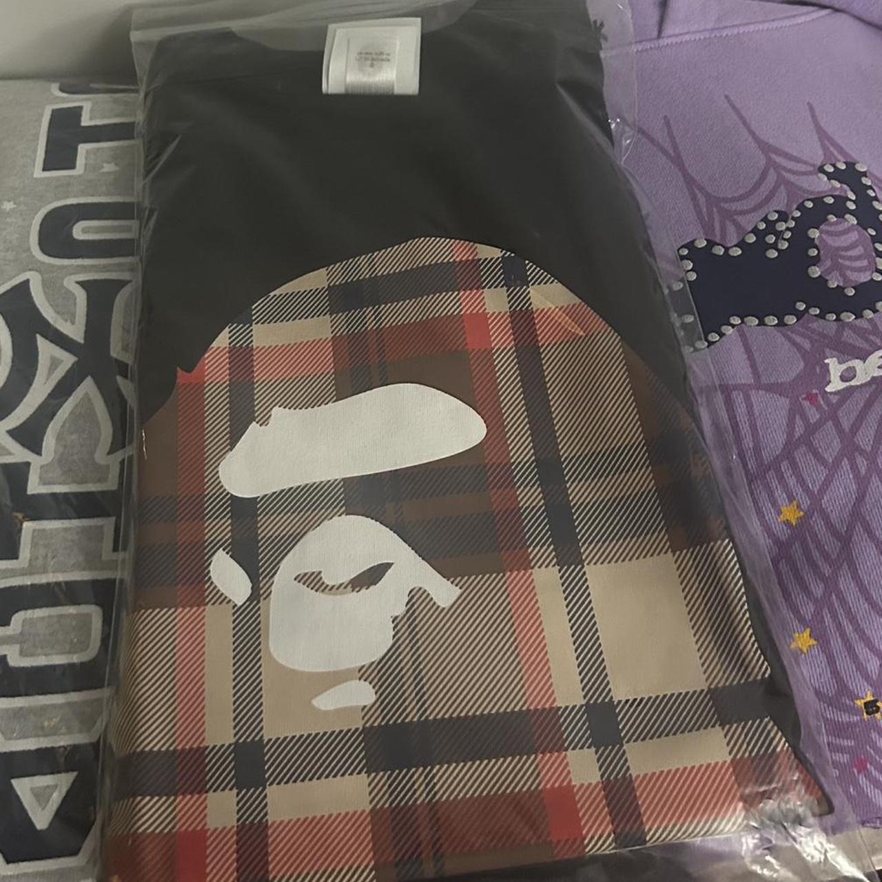 bape tee shirt burberry #dmb4buying - Depop
