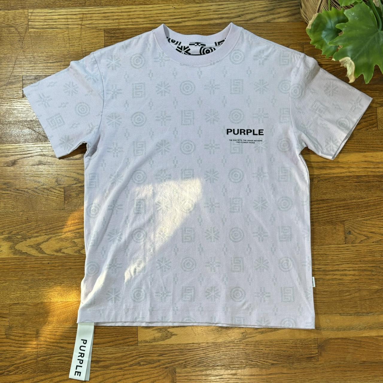 the purple brand tee size medium, fits bigger - Depop