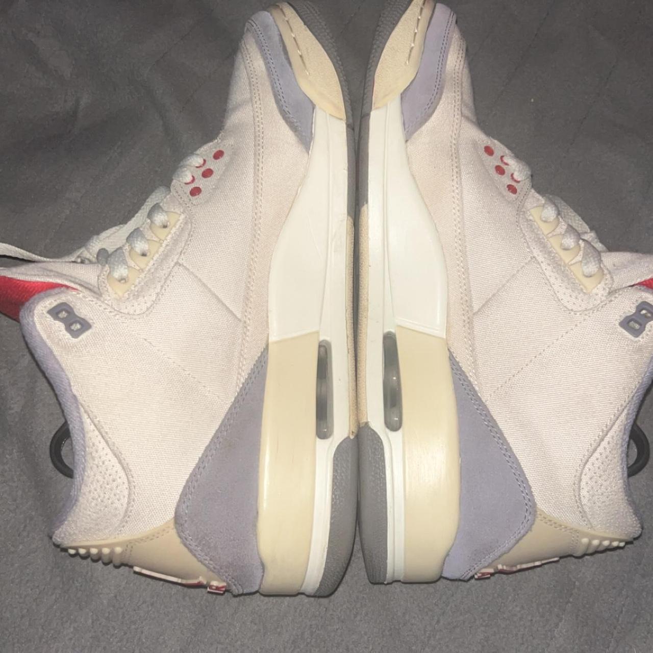 jordan 3 muslins with box clean no star lost on bottoms - Depop