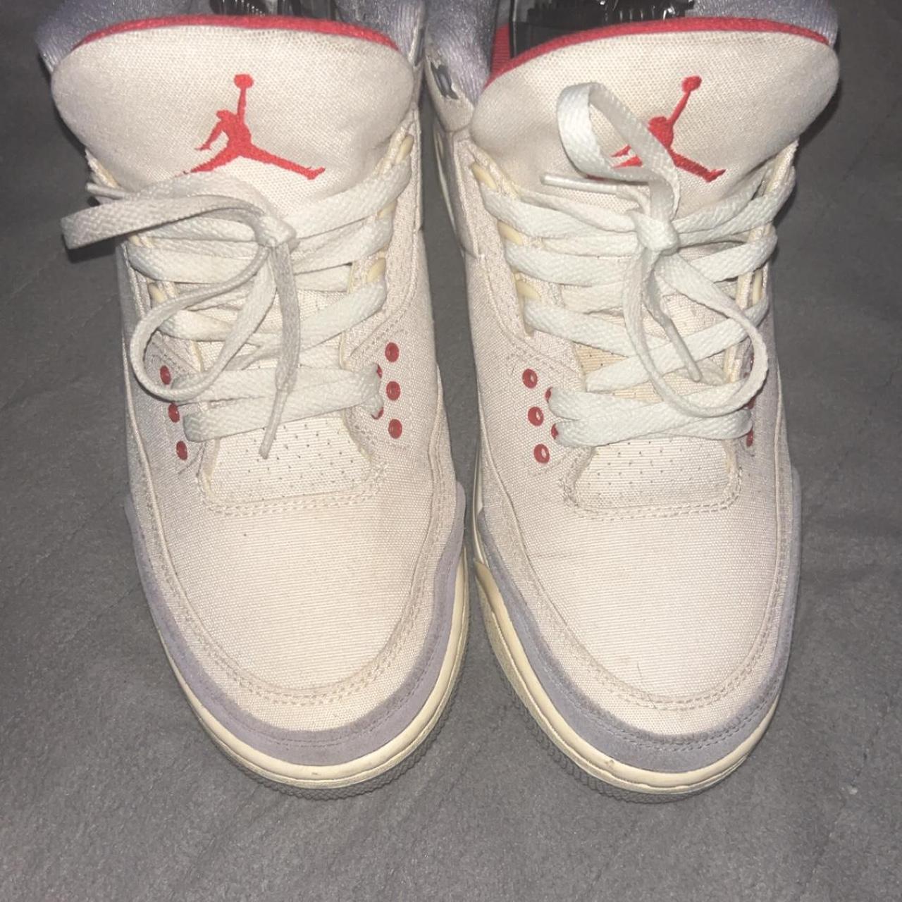 jordan 3 muslins with box clean no star lost on bottoms - Depop