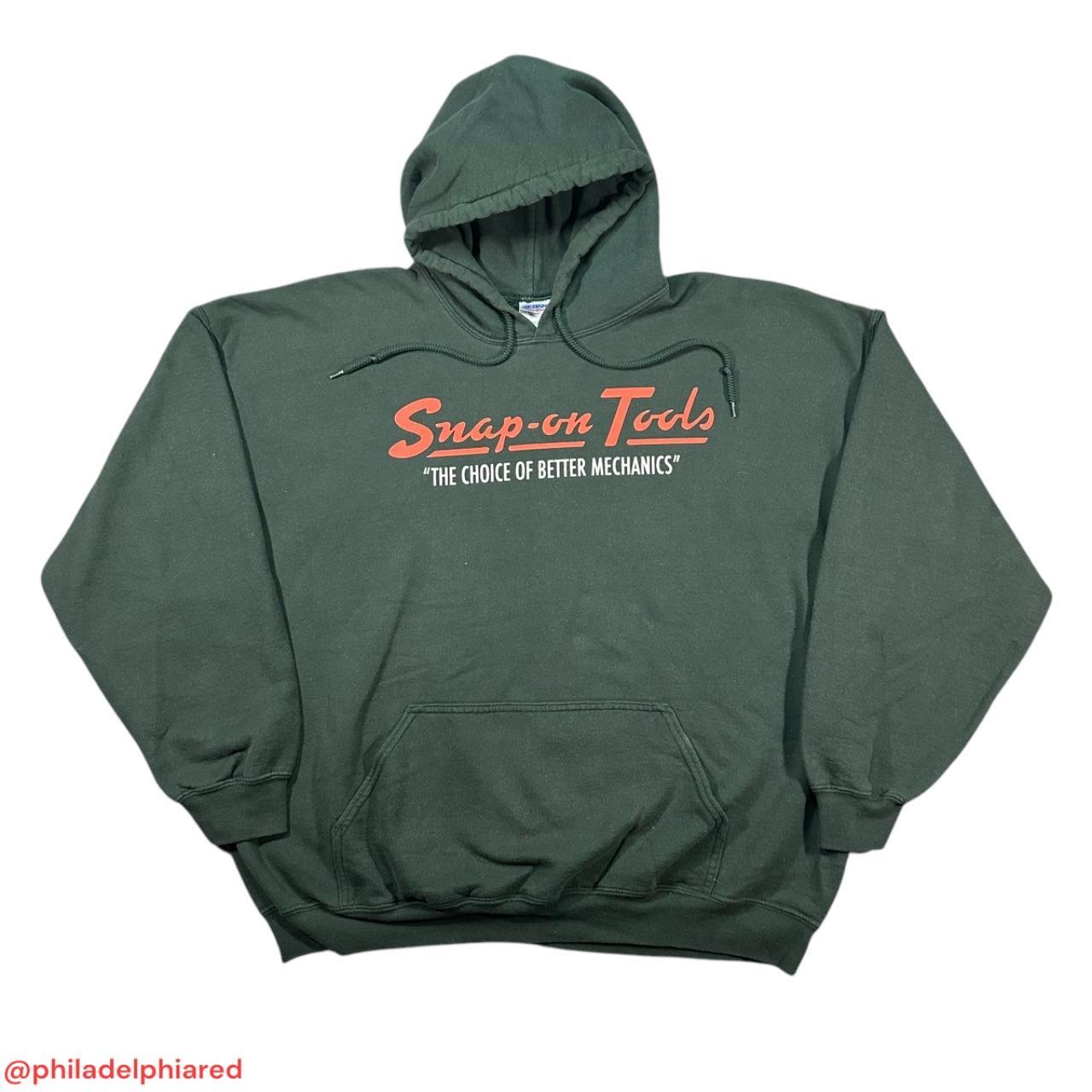 Vintage Y2K 2000's Snap-on Tools pullover hoodie in... | Depop