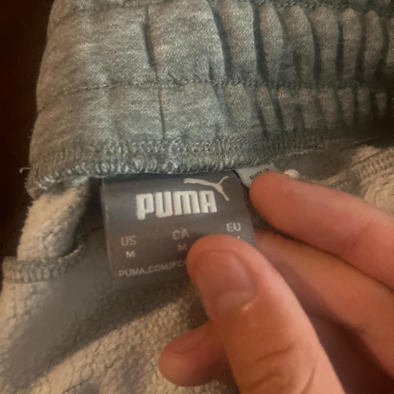Grey Puma Sweats Men’s Medium #menssweatpants... - Depop