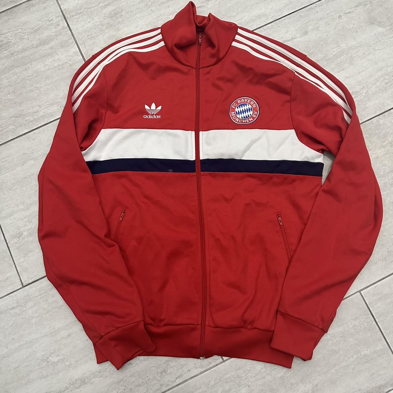 VINTAGE ADIDAS FC BAYERN ZIP UP JACKET SIZE L VERY... - Depop