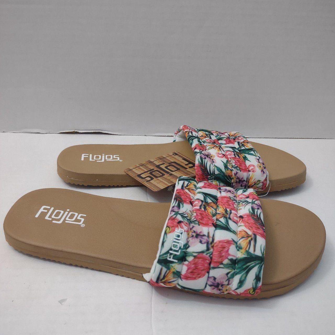 Flojos Fiesta Puffy Slide Sandals New with... - Depop