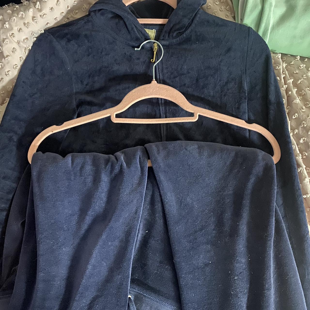 Vintage juicy couture navy tracksuit set *not a... | Depop