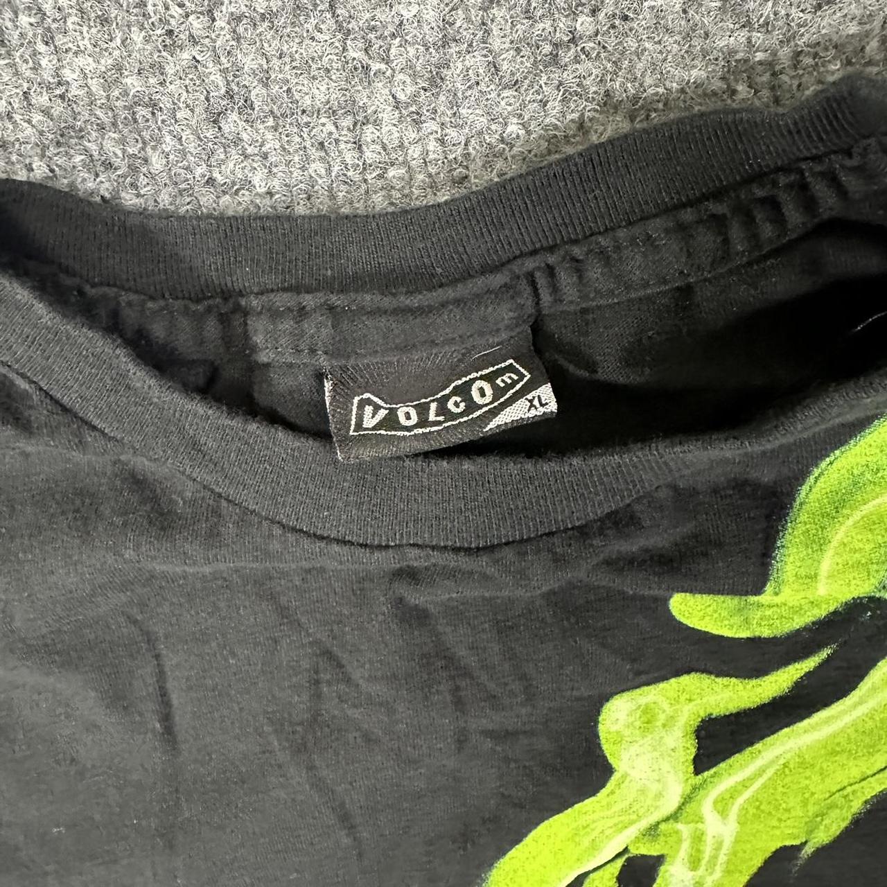 Vintage Y2K Volcom 420 Smoke Rasta Red Green Graphic... | Depop