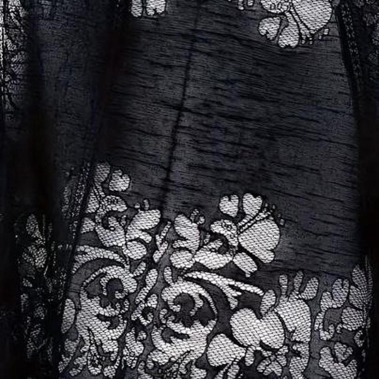 Black lace shawl with fringe , Ladies Gothic Sexy... | Depop