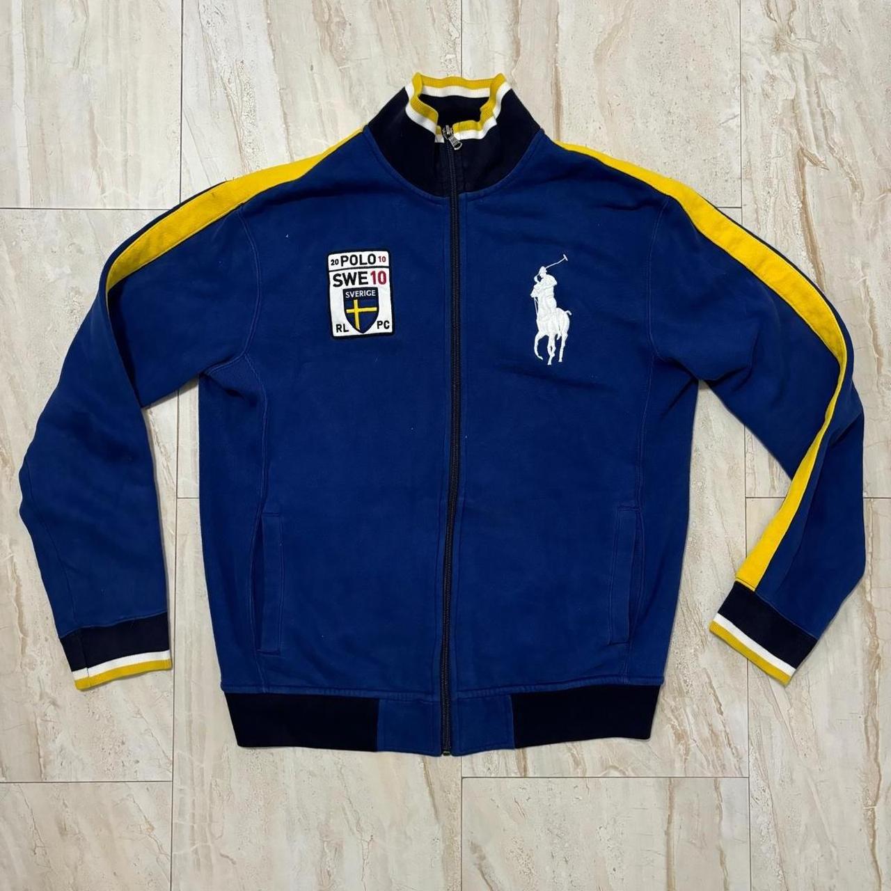Polo Ralph Lauren Sweden Track Zip Up Jacket, Sweden... - Depop