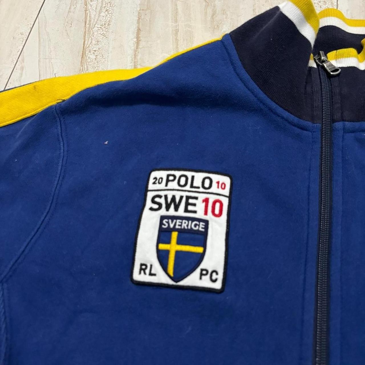 Polo Ralph Lauren Sweden Track Zip Up Jacket, Sweden... - Depop