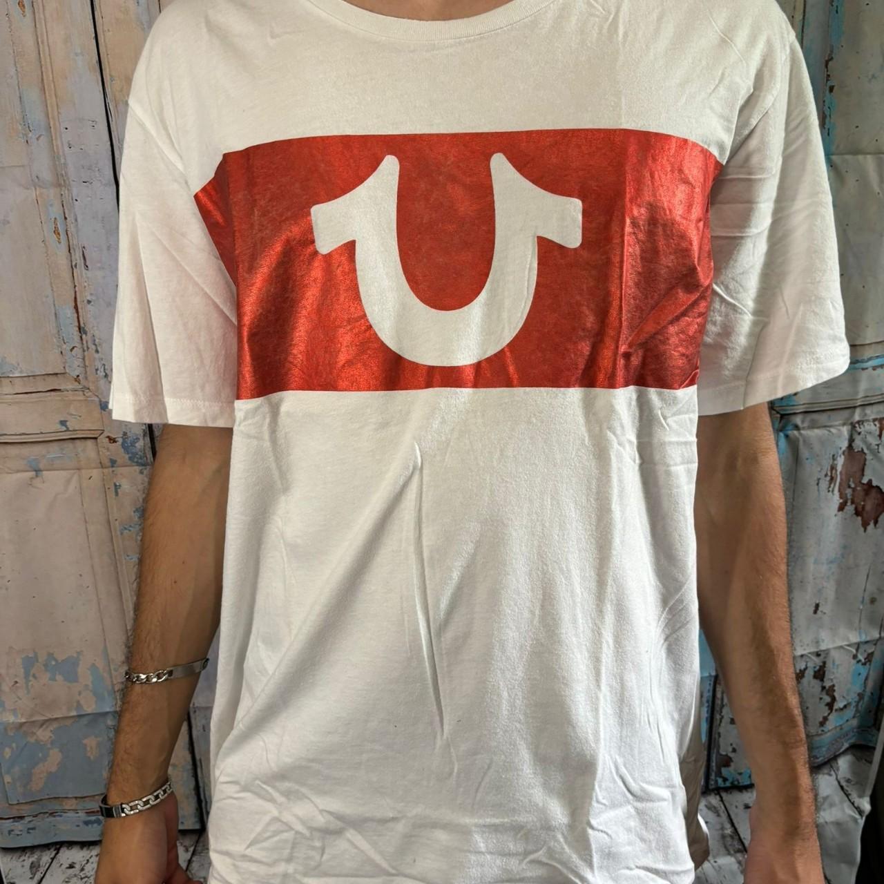 True religion white t-shirt, truey t-shirt white... - Depop