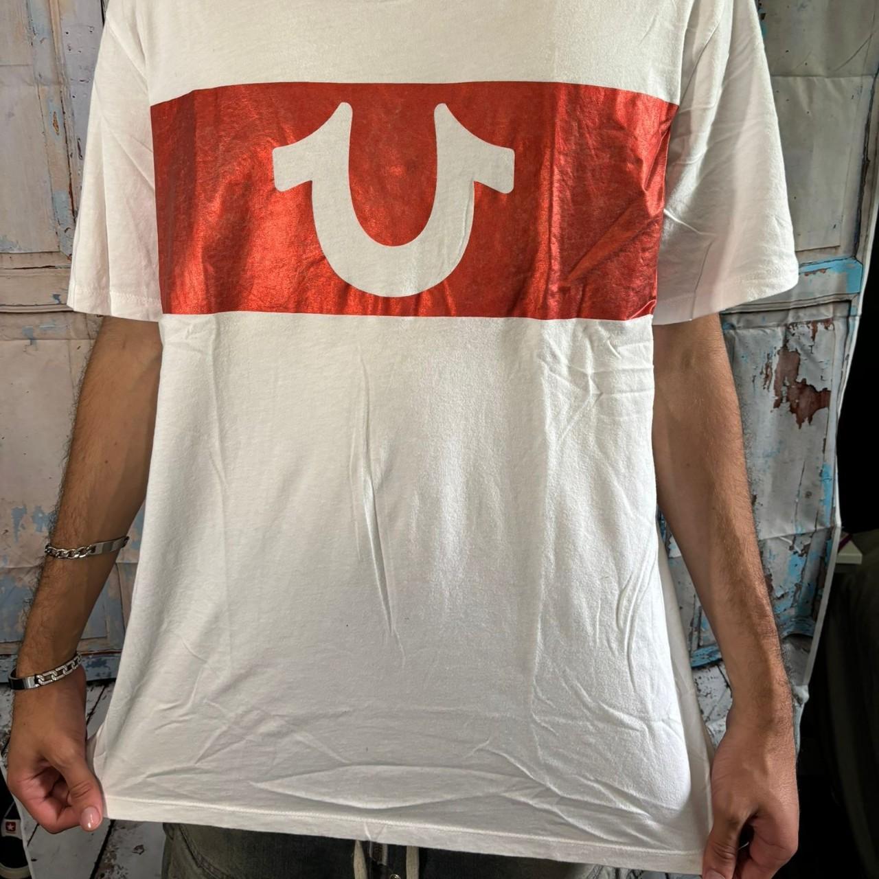 True religion white t-shirt, truey t-shirt white... - Depop