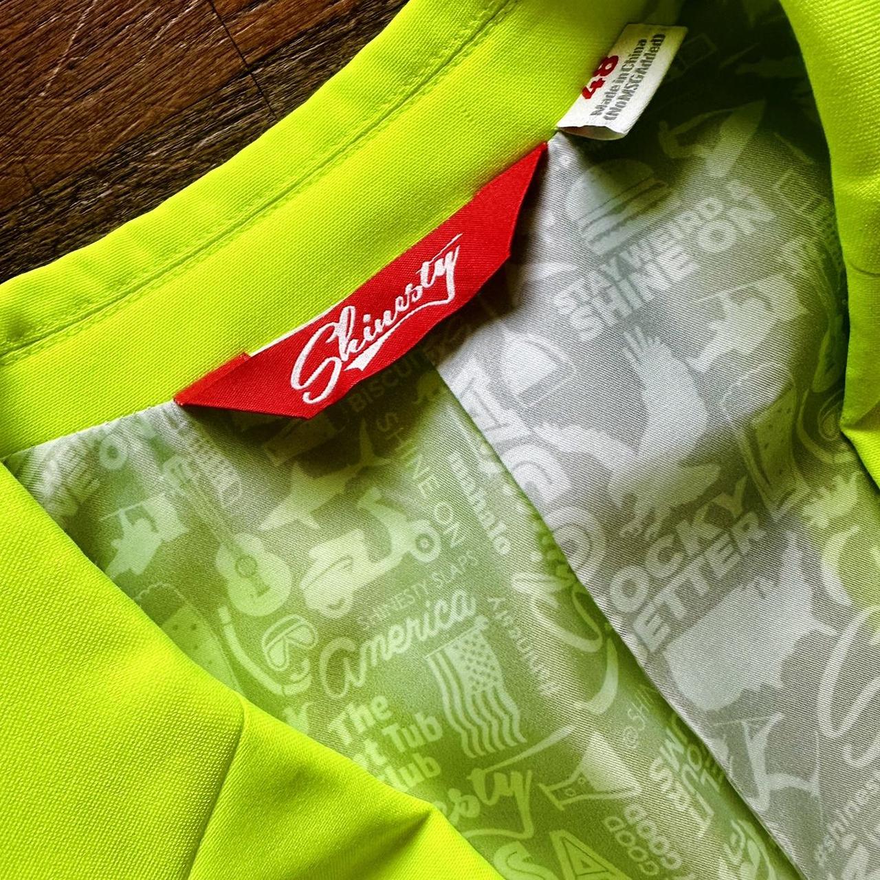Yep it’s NEON green! Shinesty men’s neon lightweight... - Depop
