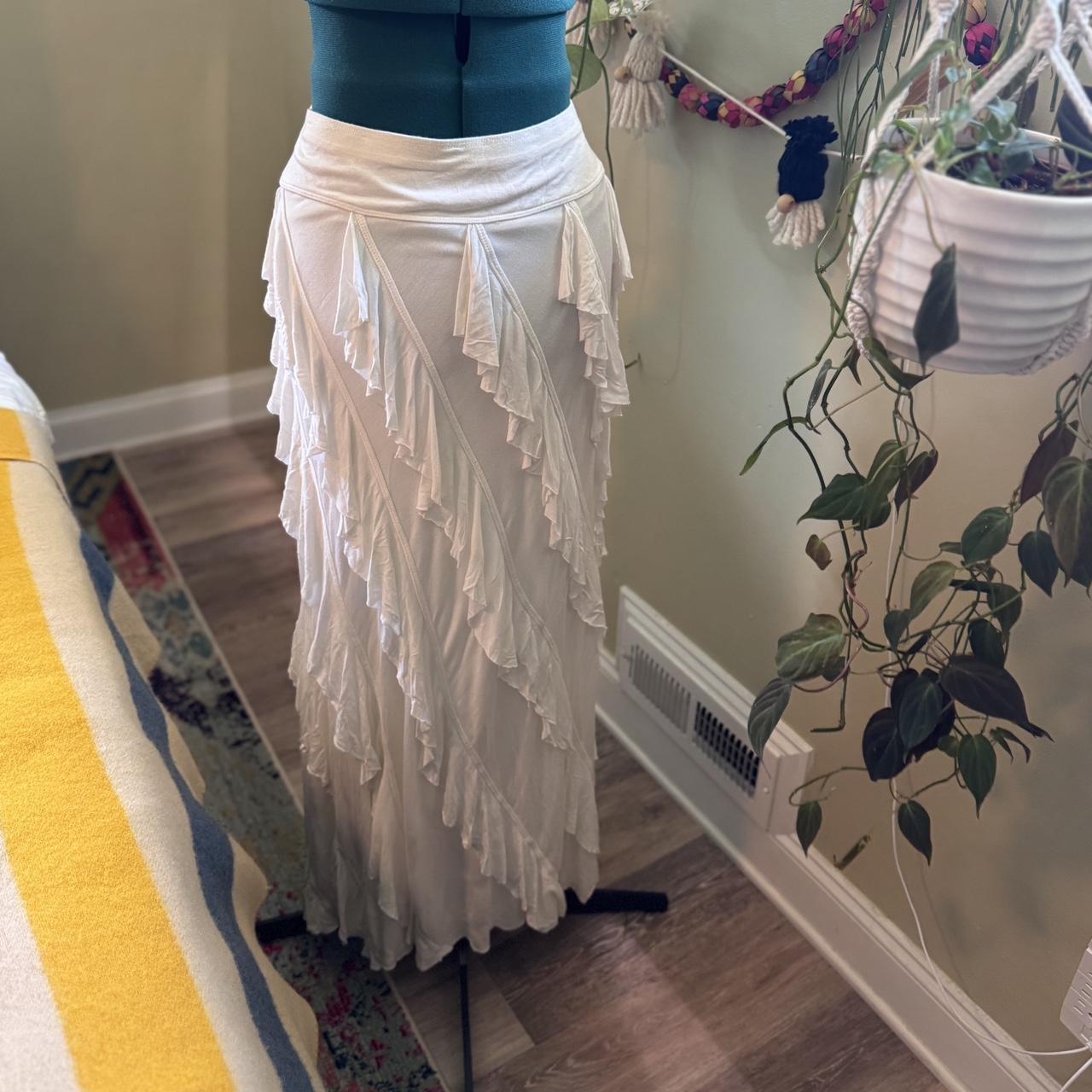 Gorgeous Greek goddess ruffle maxi skirt 🍄 Size:... | Depop