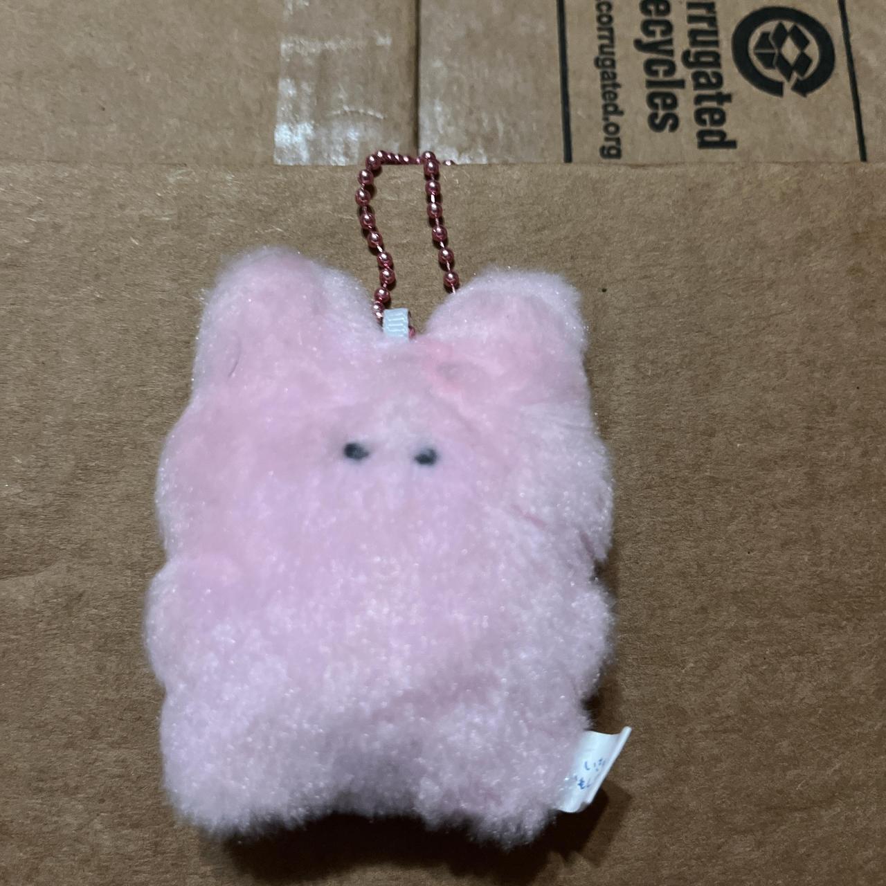 pink bunny keychain cutecore kawaii - lightly used. | Depop